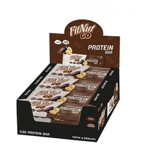 Fitnut Protein Bar Çikolatalı 40gr 24 Adet Protein Bar FitNut Diğer
